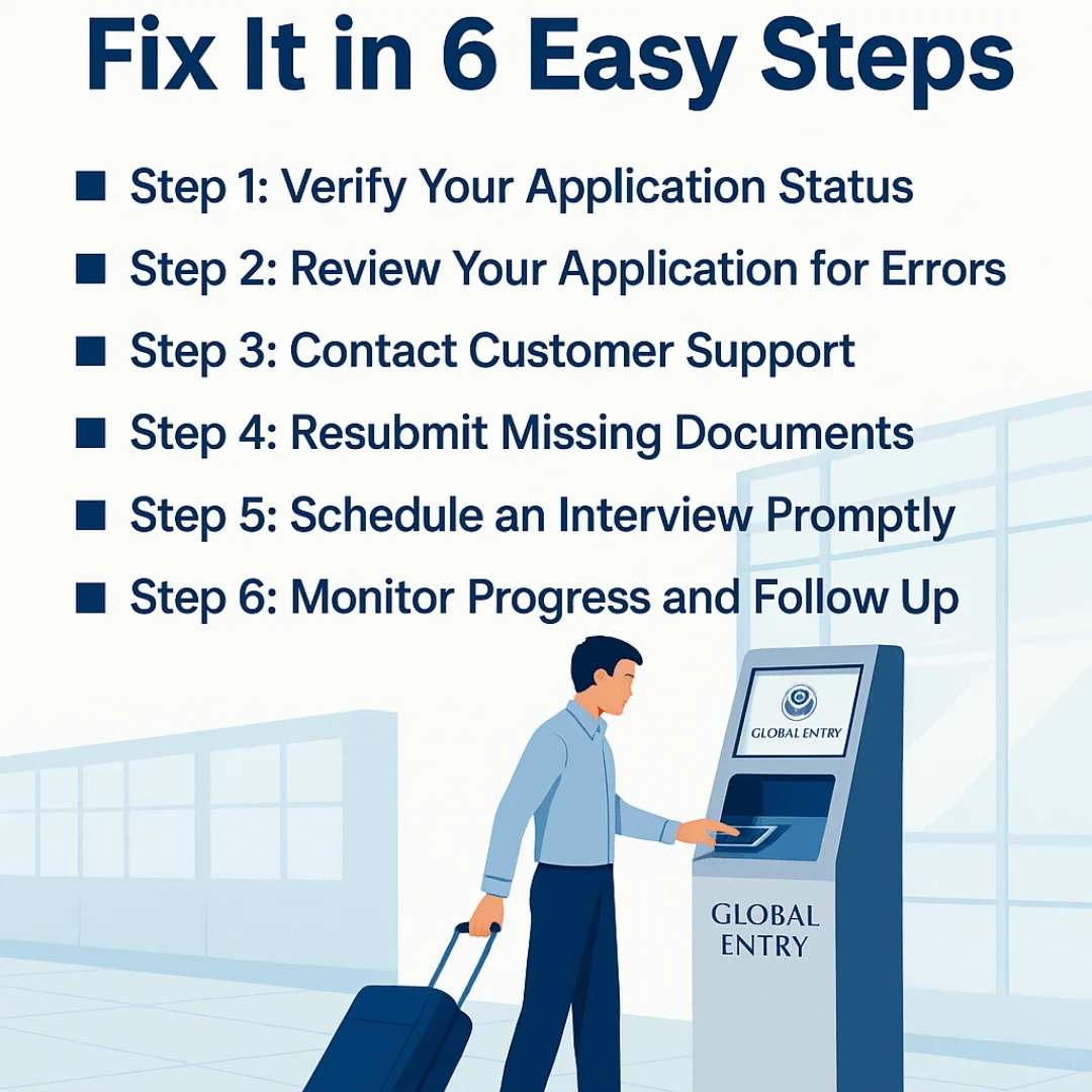 Global Entry Application Stuck? Fix (6 Unique Steps)